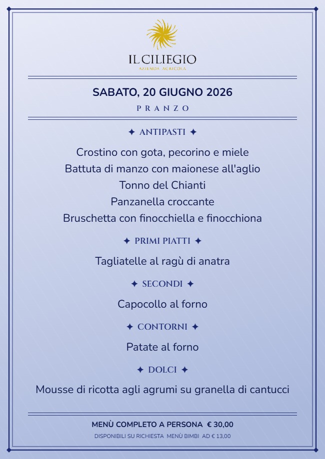 Ristorante - Azienda Agricola Il Ciliegio